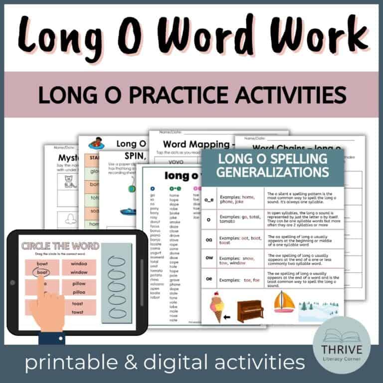 How to Teach Long Vowel Sounds: FREE Word Lists & Activities
