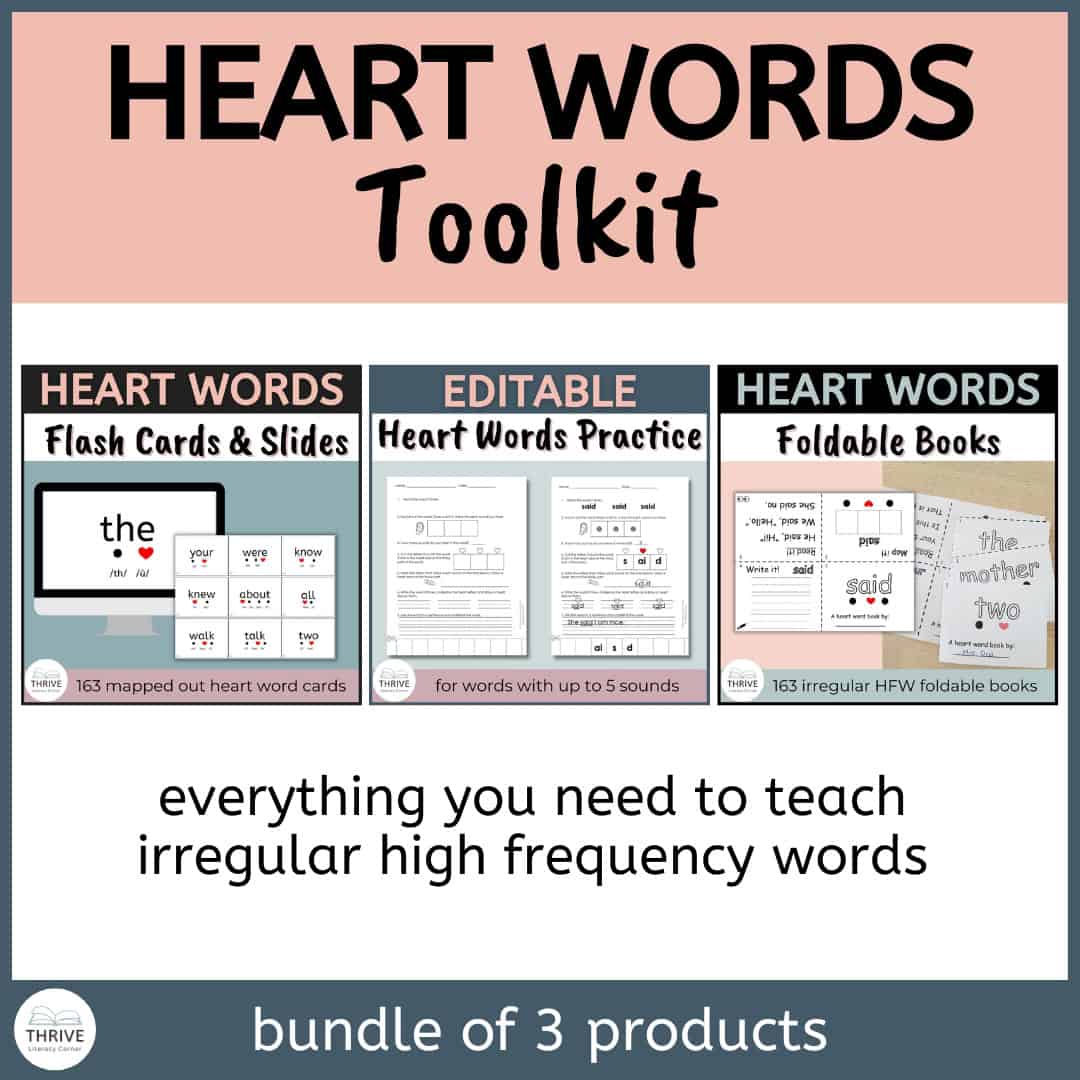 The Heart Word Method for Teaching Sight Words - FREE Template