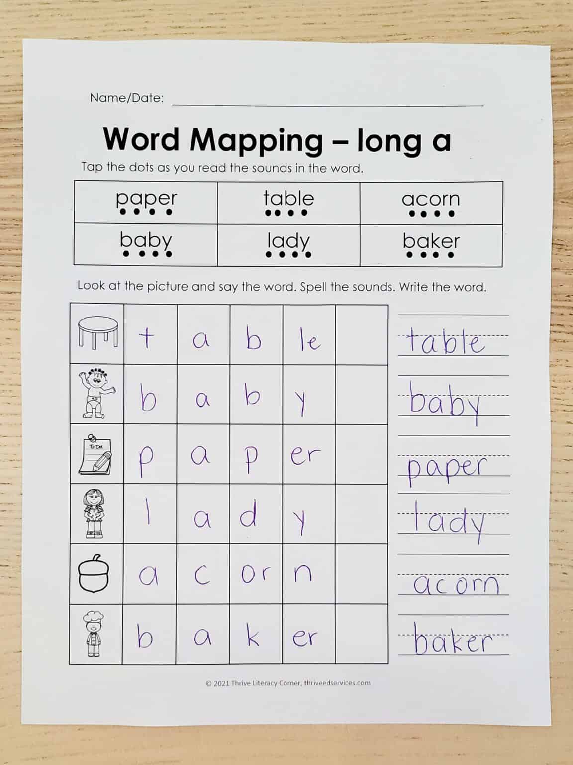 How To Teach The Long A Sound + Free Word List!