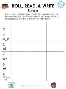 How To Teach The Long A Sound - Thrive Literacy Corner - Thrive ...