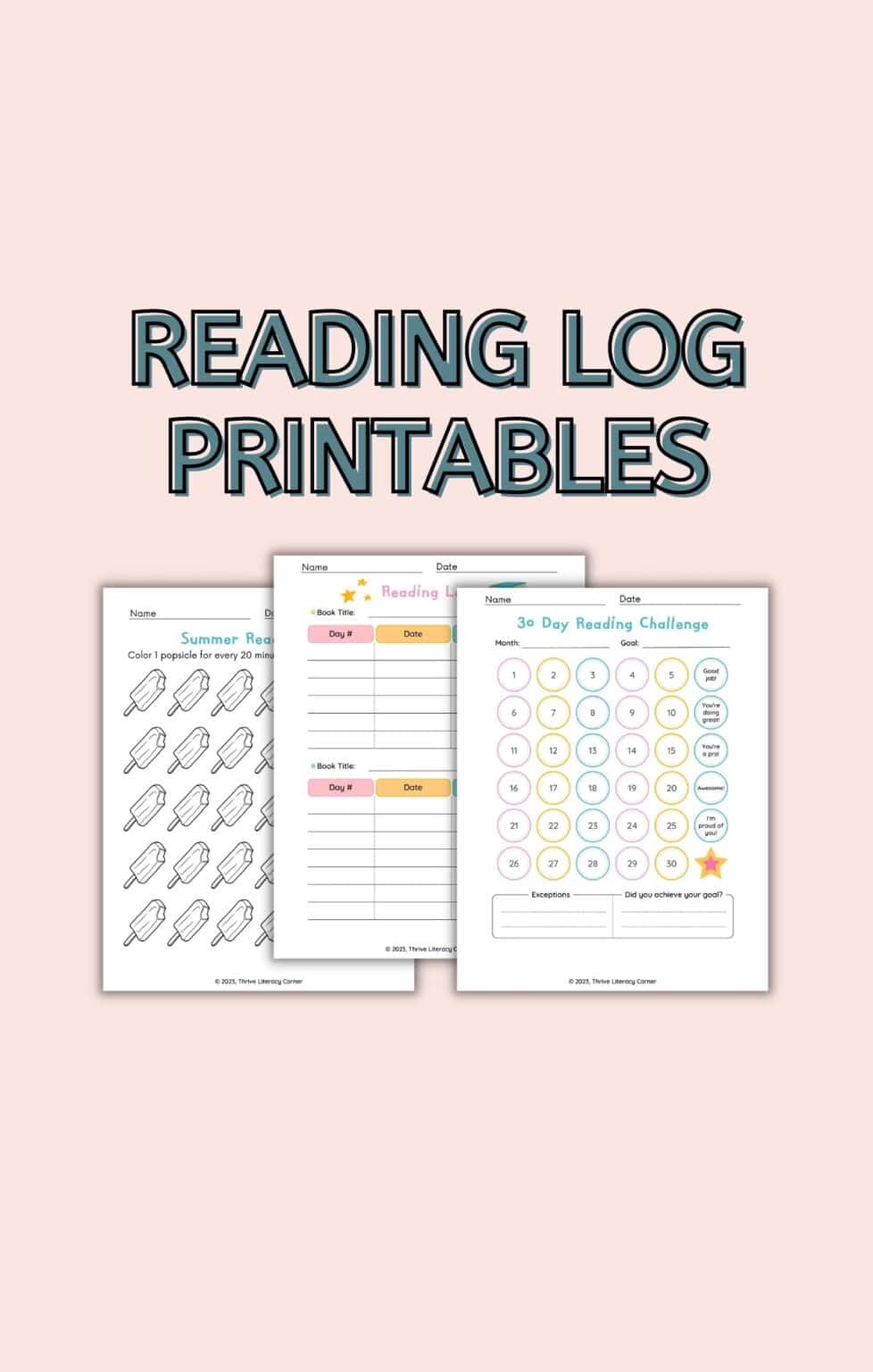 Summer Reading Log: FREE Printable!!