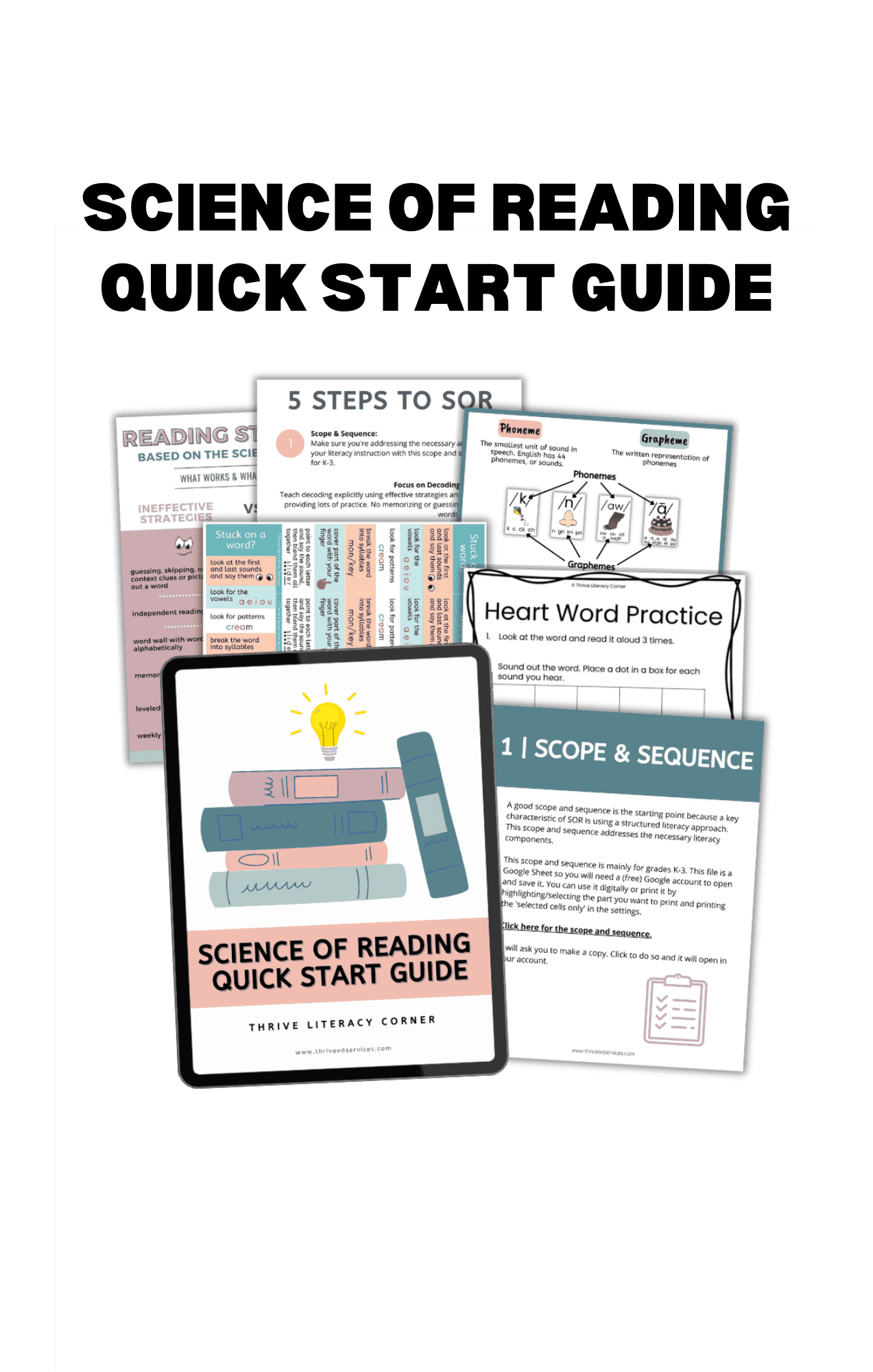 All About the Alphabetic Principle + FREE SOR Quick Start Guide
