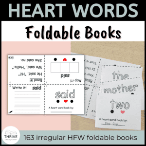 How To Set Up A Heart Words Center - Thrive Literacy Corner