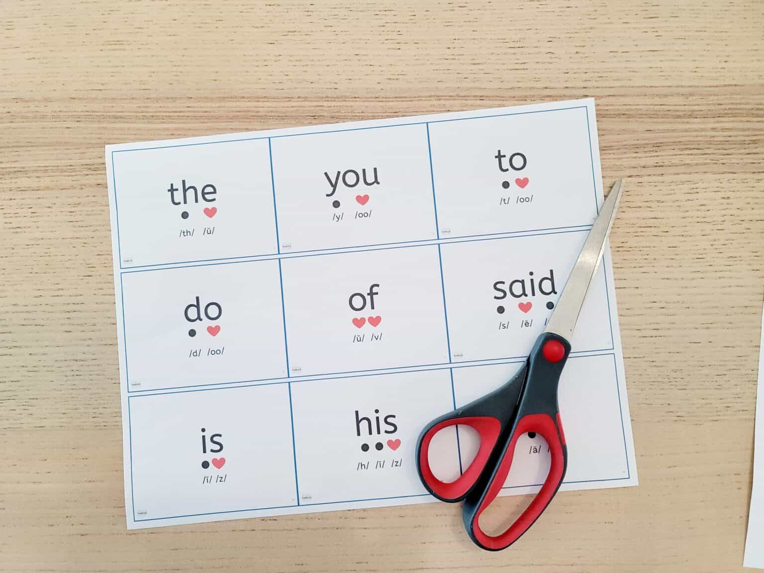 How To Set Up A Heart Words Center - Thrive Literacy Corner