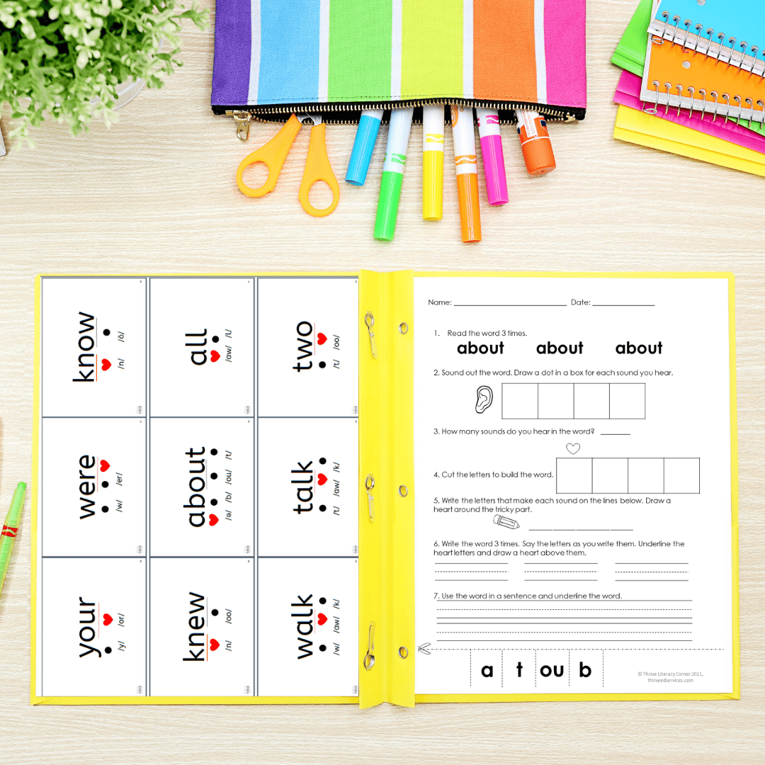 Engaging Ways to Use Heart Word Flashcards & Slides in Your K-5 ...