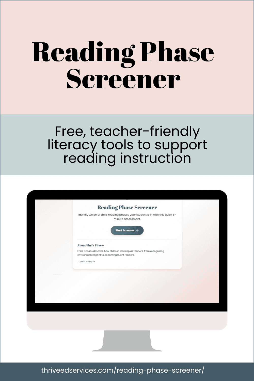 Reading Phase Screener | Identify Student Reading Development