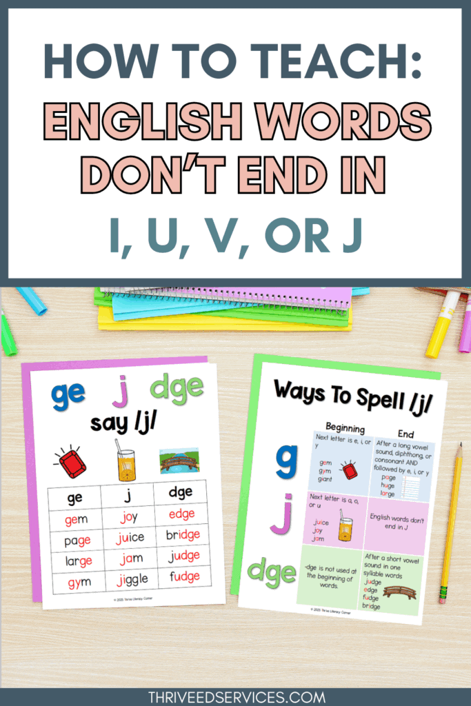Why English Words Do Not End in I, U, V, or J